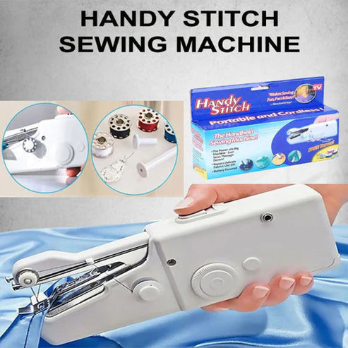 Handy Stitch Portable Sewing Machine – Mini Electric Stitcher for Clot ...